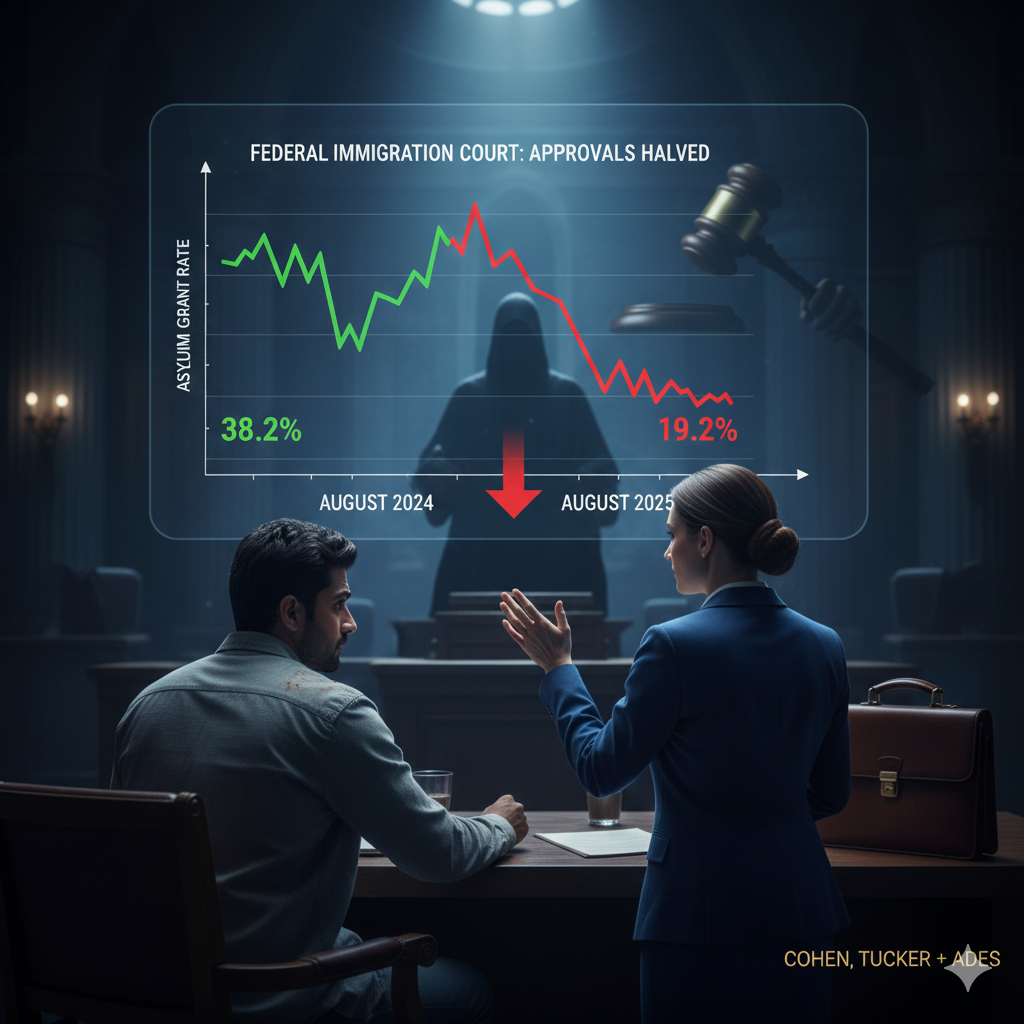 📉 Immigration Court Asylum Update: Grant Rates Halved Amid Extreme ...